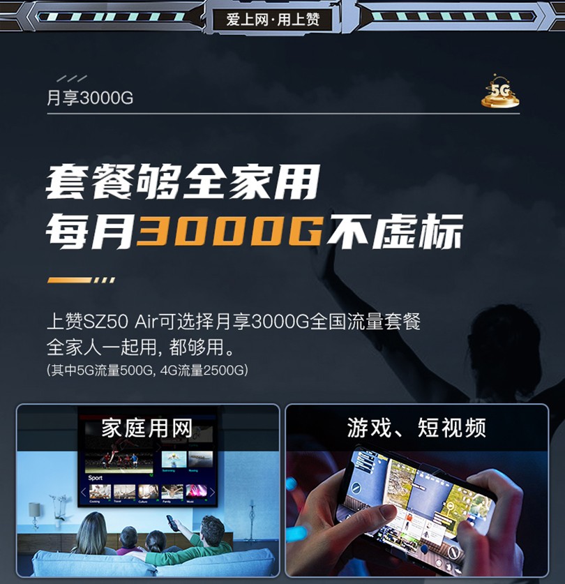 上赞 SZ50-Air 5G 随身WiFi
