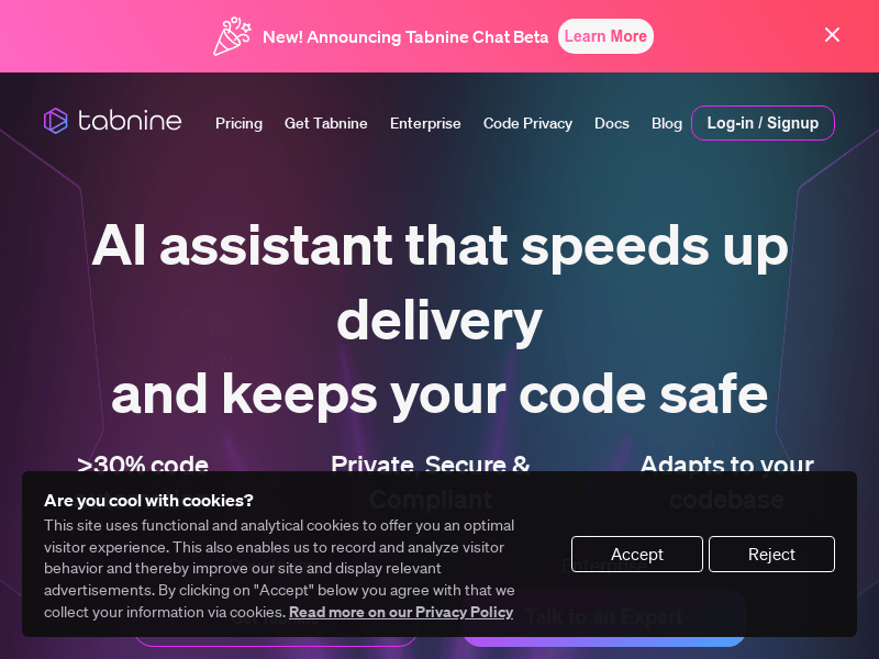 Tabnine网页版入口、使用教程-太平洋科技AI产品库