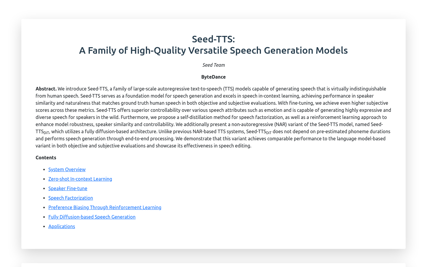 Seed-TTS网页版入口、使用教程-太平洋科技AI产品库