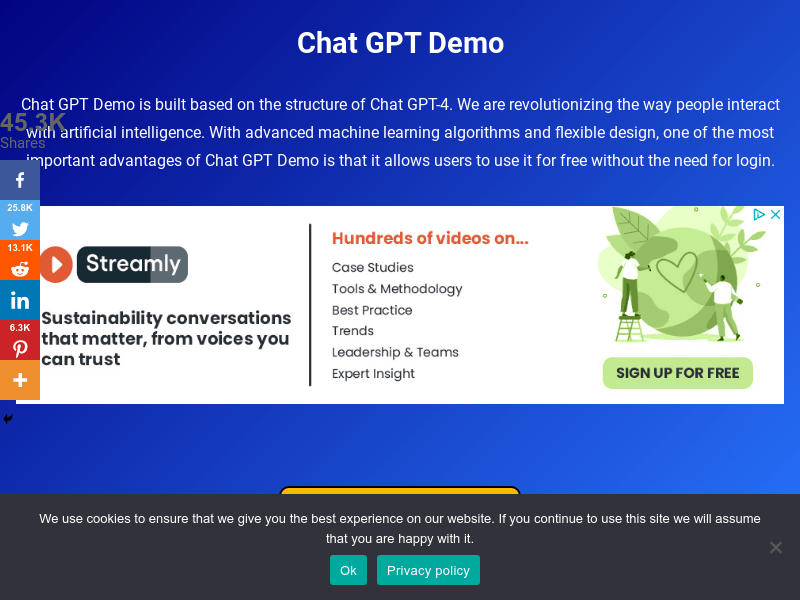 Chat GPT Demo网页版入口、使用教程-太平洋科技AI产品库