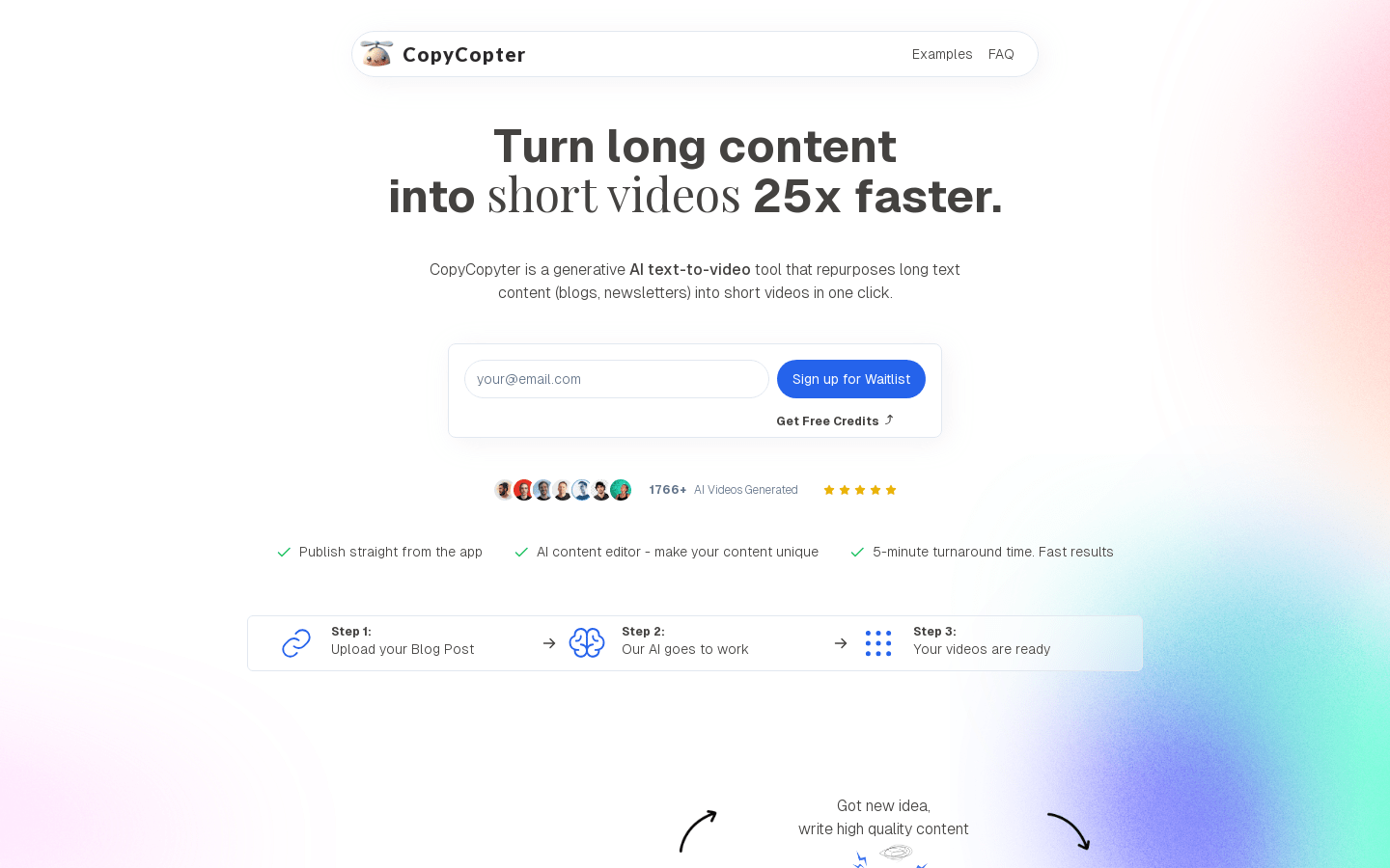 CopyCopter AI网页版入口、使用教程-太平洋科技AI产品库