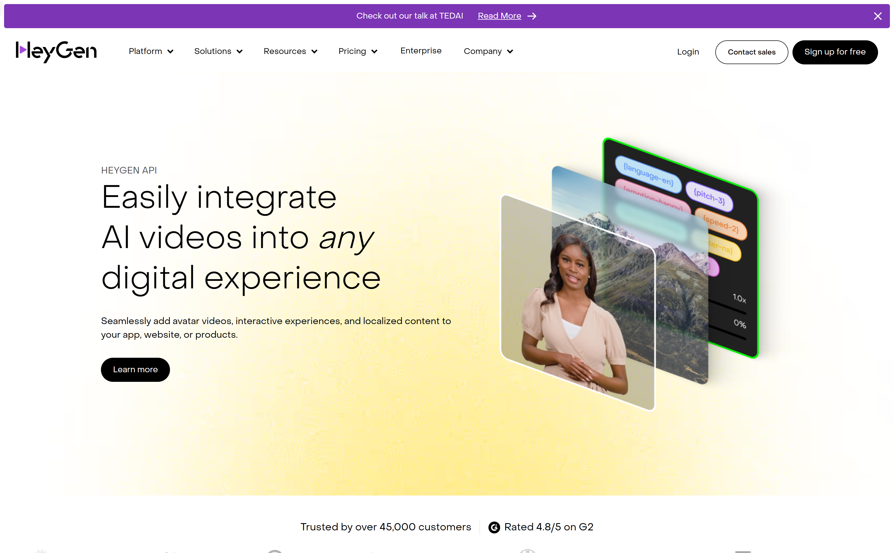 HeyGen API网页版入口、使用教程-太平洋科技AI产品库