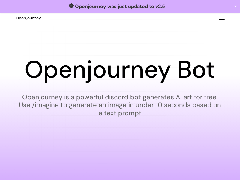 Openjourney Bot网页版入口、使用教程-太平洋科技AI产品库