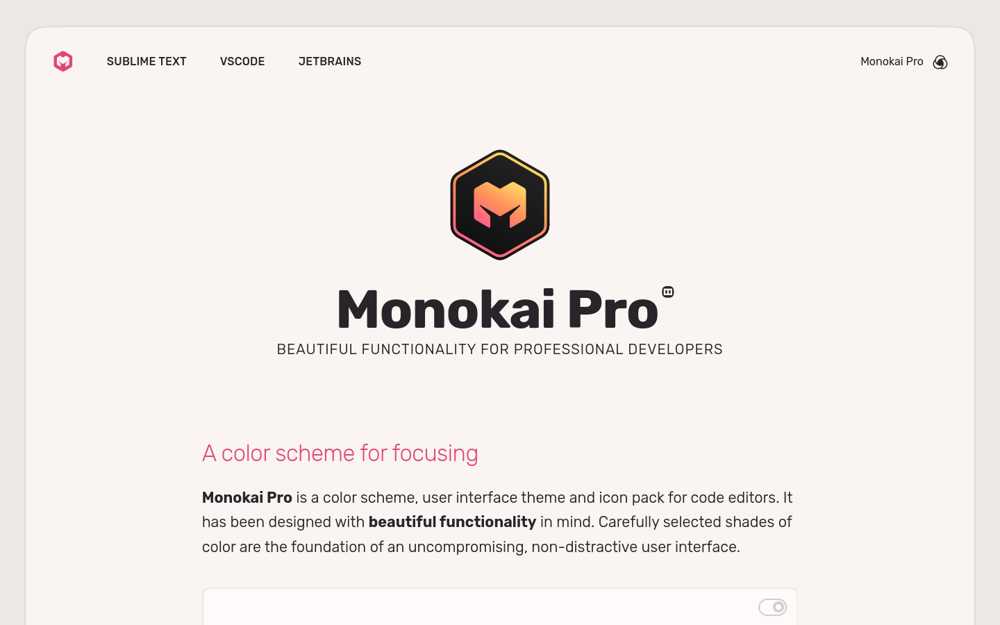 Monokai Pro网页版入口、使用教程-太平洋科技AI产品库