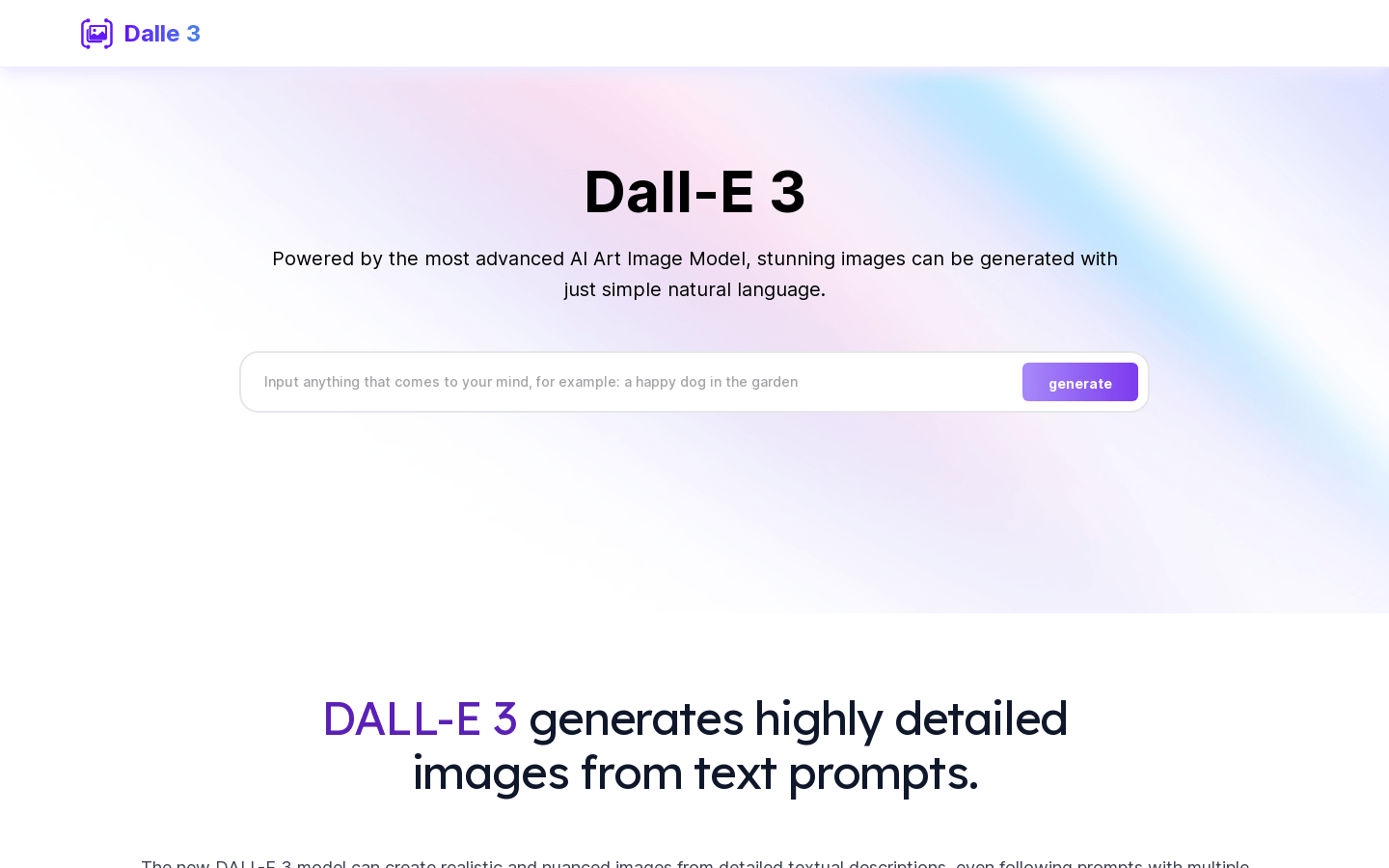 Mini Dalle 3 Online网页版入口、使用教程-太平洋科技AI产品库