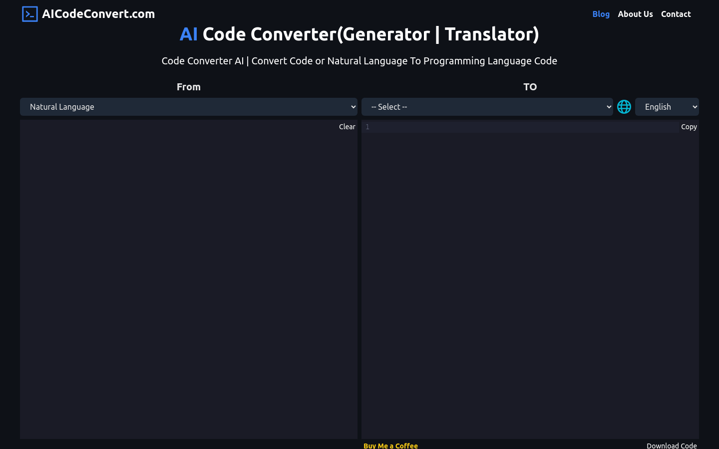 AI Code Convert网页版入口、使用教程-太平洋科技AI产品库
