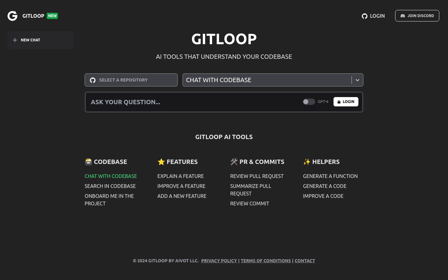 GitLoop网页版入口、使用教程-太平洋科技AI产品库