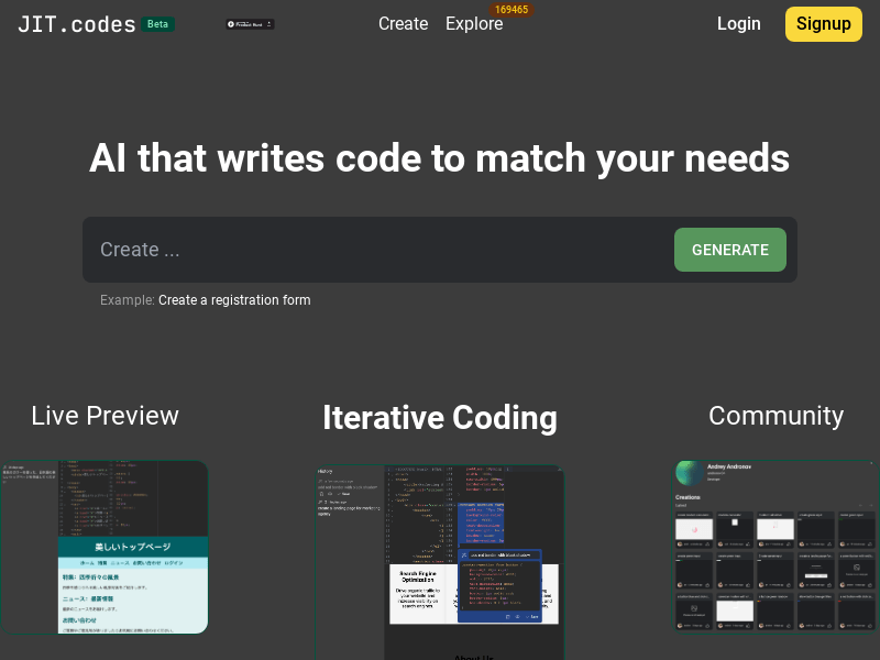 JIT.codes网页版入口、使用教程-太平洋科技AI产品库