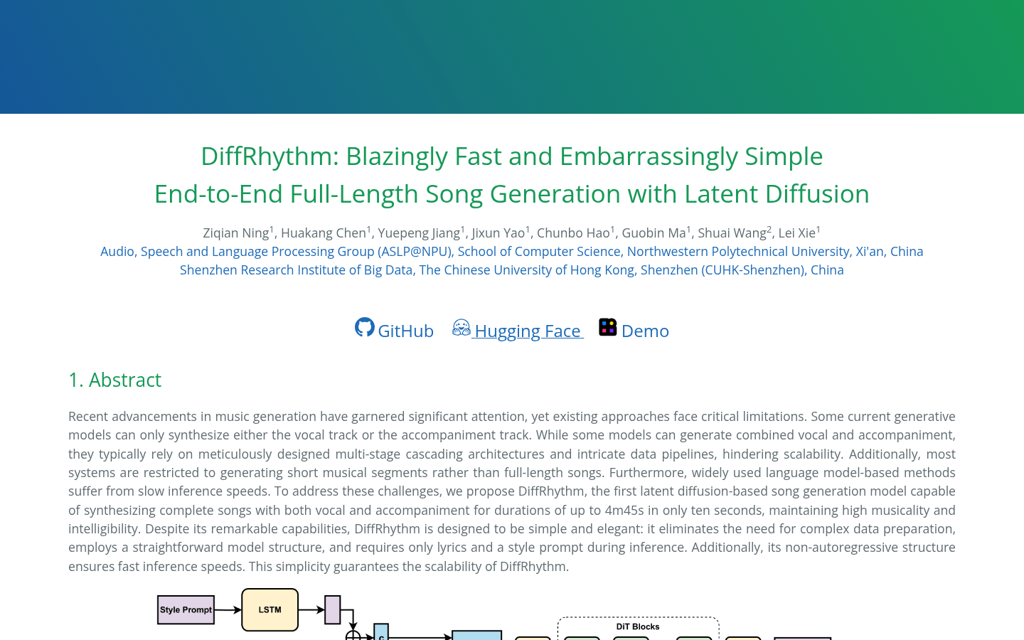 DiffRhythm网页版入口、使用教程-太平洋科技AI产品库