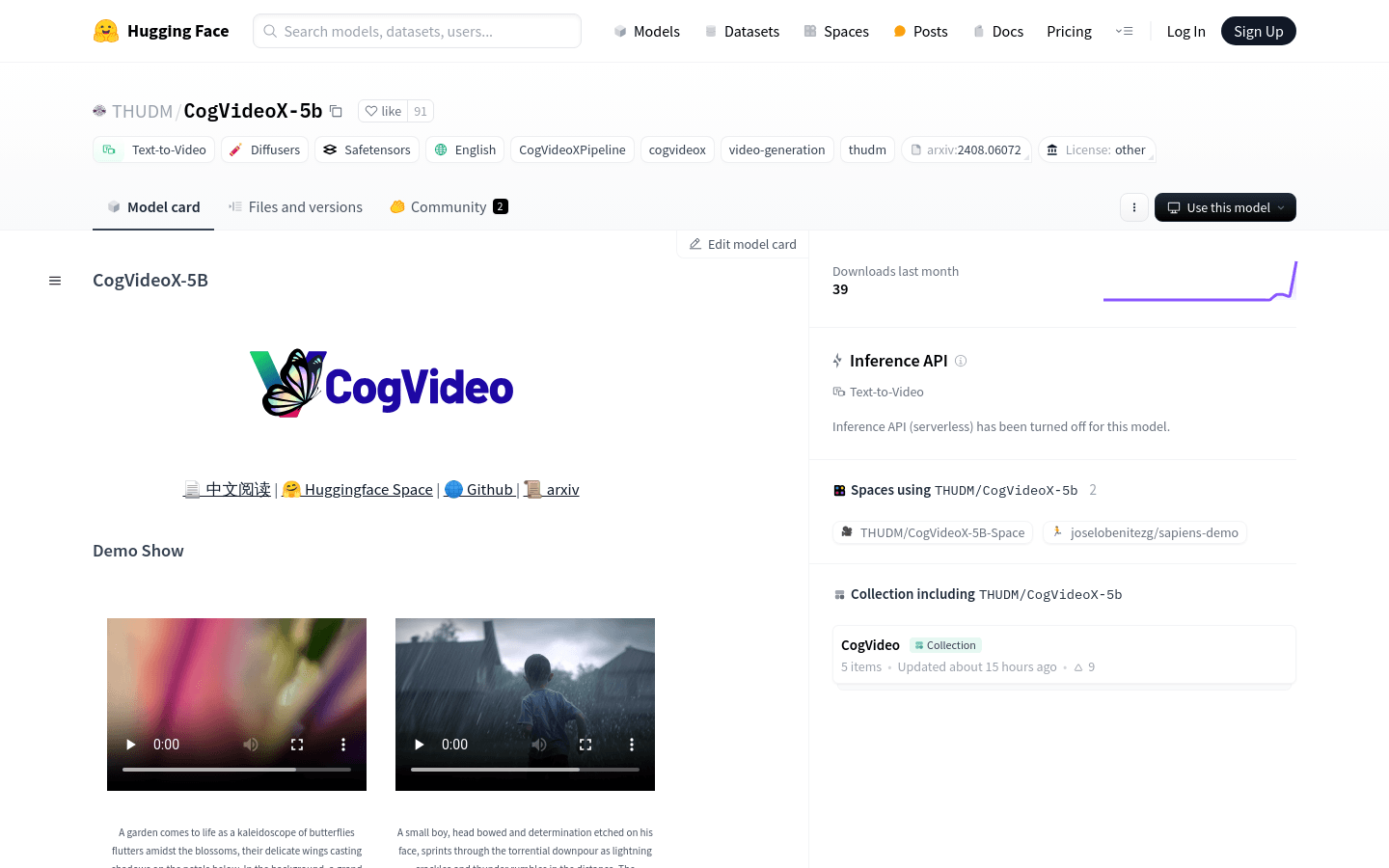 CogVideoX-5B网页版入口、使用教程-太平洋科技AI产品库