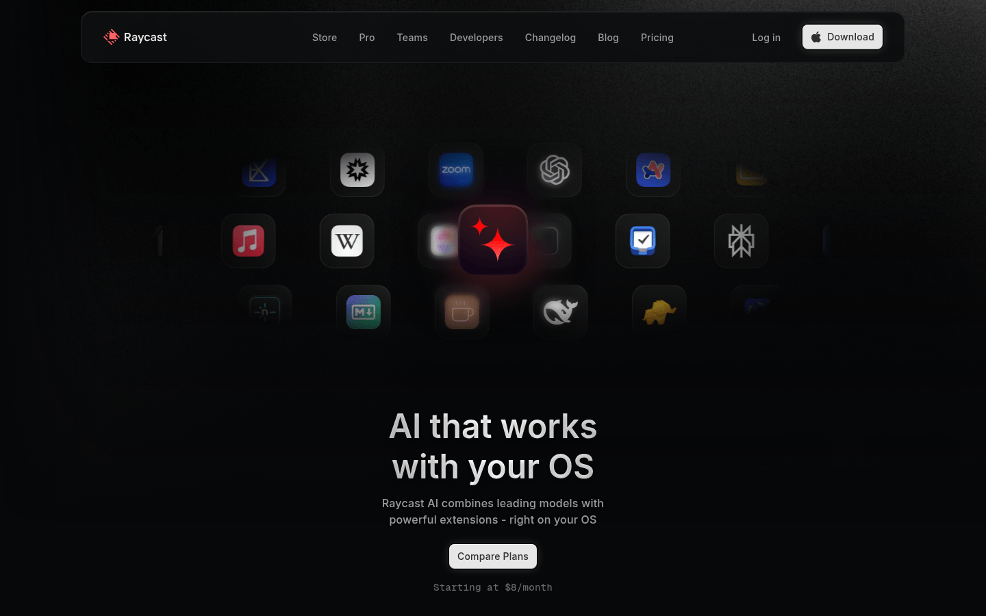 Raycast AI Extensions网页版入口、使用教程-太平洋科技AI产品库