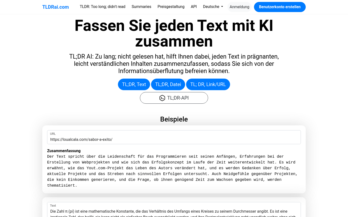TLDRai.com网页版入口、使用教程-太平洋科技AI产品库