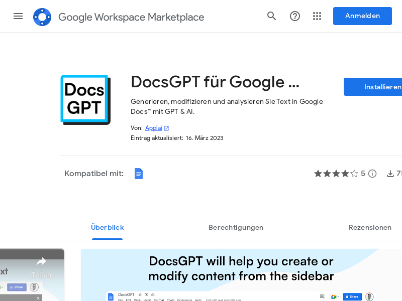 DocsGPT for Google Docs网页版入口、使用教程-太平洋科技AI产品库
