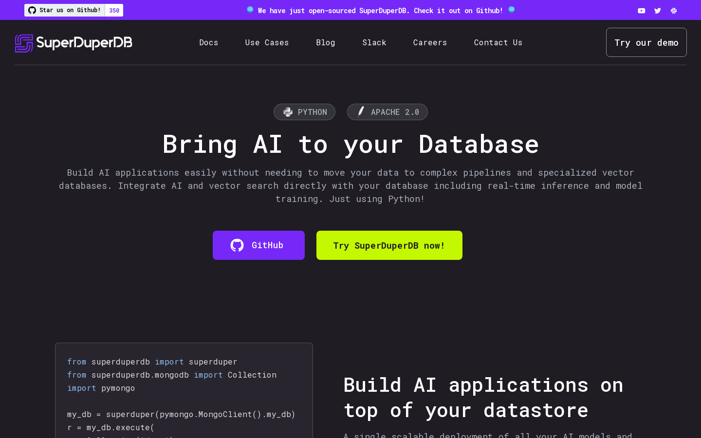 SuperDuperDB网页版入口、使用教程-太平洋科技AI产品库