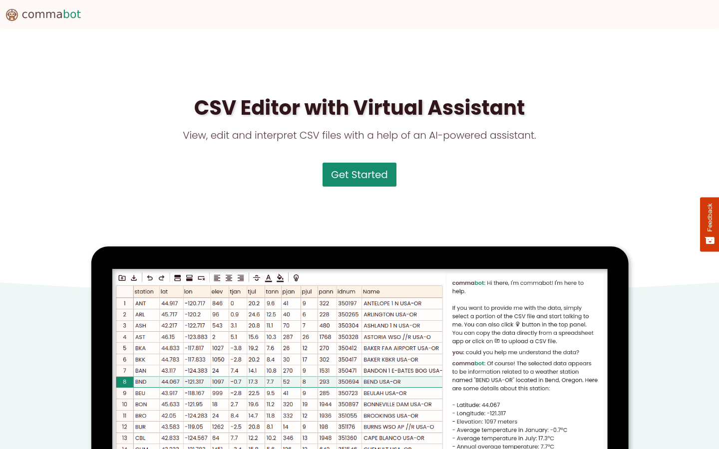commabot网页版入口、使用教程-太平洋科技AI产品库