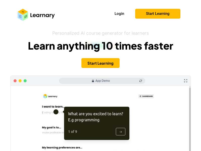 Learnery网页版入口、使用教程-太平洋科技AI产品库