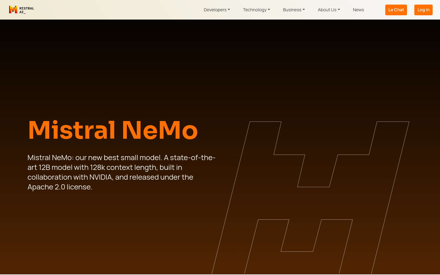 Mistral NeMo网页版入口、使用教程-太平洋科技AI产品库