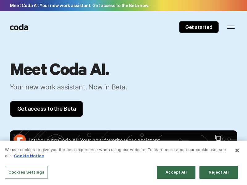 Coda AI网页版入口、使用教程-太平洋科技AI产品库
