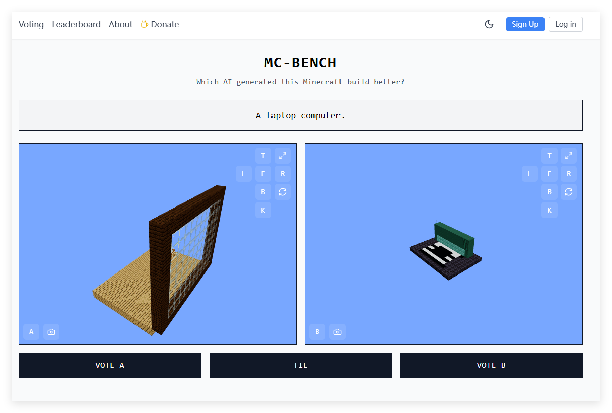 MC-Bench网页版入口、使用教程-太平洋科技AI产品库