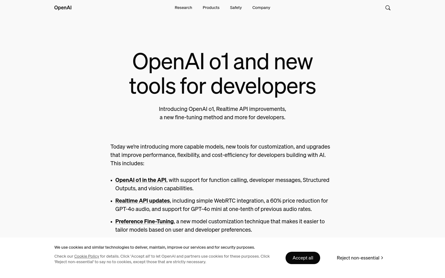 OpenAI o1 API网页版入口、使用教程-太平洋科技AI产品库